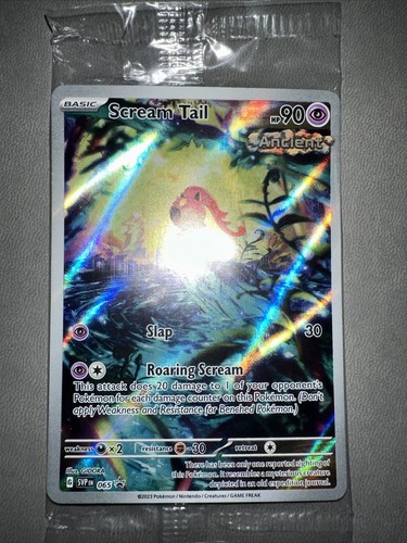 Scream Tail 065 Paradox Rift Holo Black Star Promo Pokemon Card | eBay