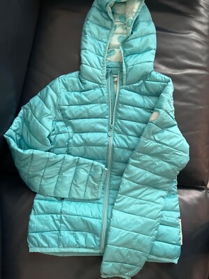 Okaidi France Child Puffer Aqua Green Jacket Size 12 years | eBay