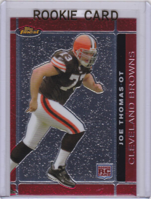 JOE THOMAS 2007 Topps Finest ROOKIE CARD Cleveland Browns Football NFL ...