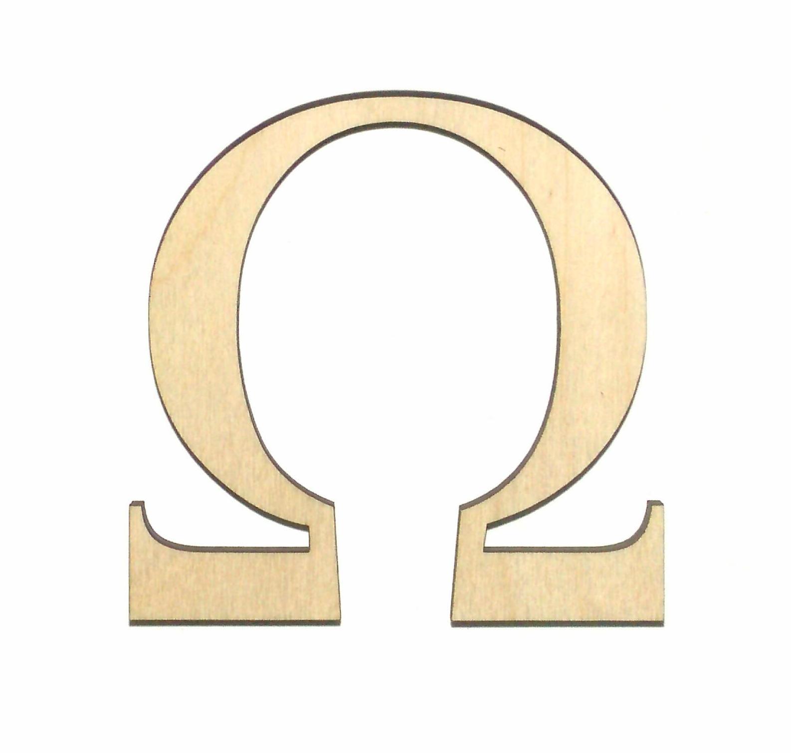 Gold Greek Omega Symbol