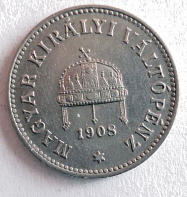 1908 HUNGARY 10 FILLER - AU/UNC - Excellent Vintage Coin - Lot J8 | eBay