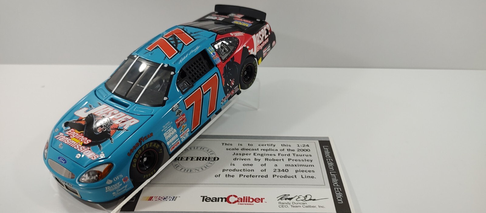 2000 Robert Pressley Jasper Engines 1/24 Team Caliber Owners Diecast | eBay