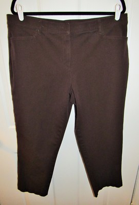 Women's Isaac Mizrahi Live! Petite 24/7 Straight Leg Pants -20P- Fudge ...