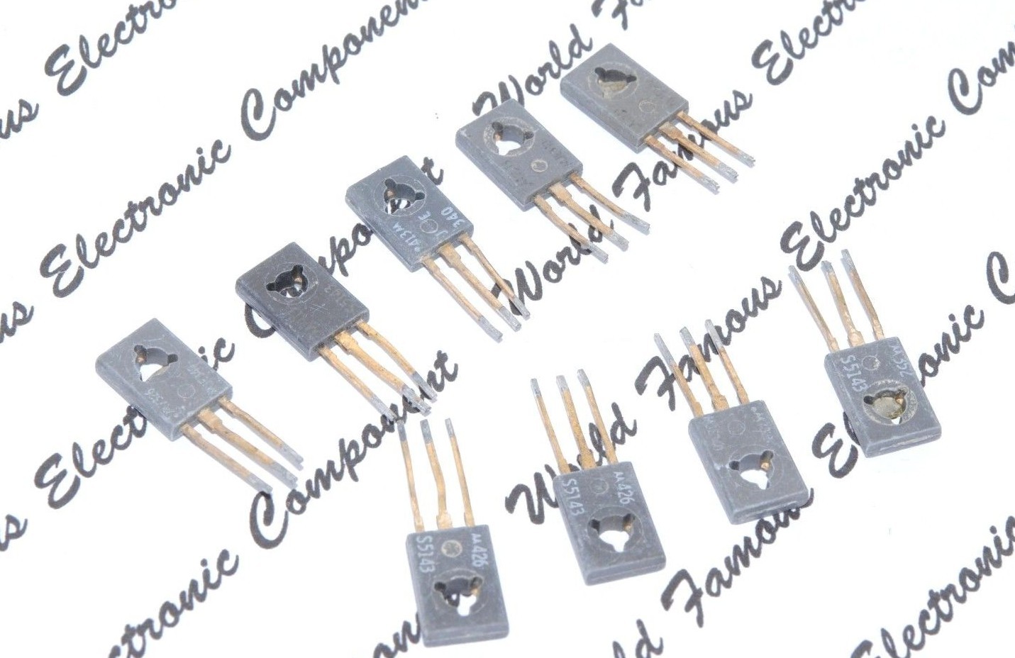 4pcs - MOTOROLA S5143=MJE340 NPN Transistor - TO-126 Gold Genuine used ...