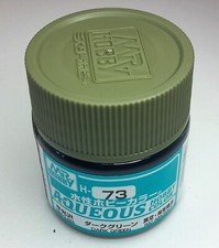 Mr Hobby Gunze Aqueous Color Acrylic H73 Dark Green Model Paint 10ml US ...