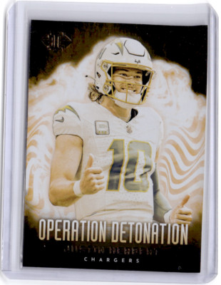 2023 Panini Illusions Justin Herbert OPERATION DETONATION Los Angeles ...