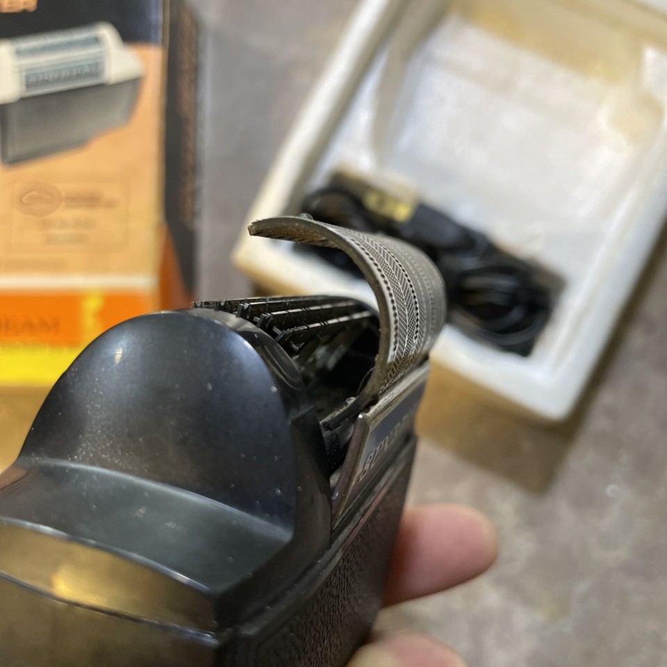 Vintage Sunbeam Shavemaster Men's Electric Shaver With Box Tested | eBay