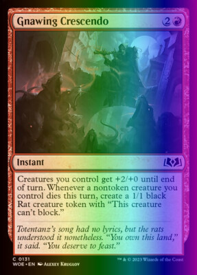 MTG Magic the Gathering Gnawing Crescendo (131/475) Wilds of Eldraine ...