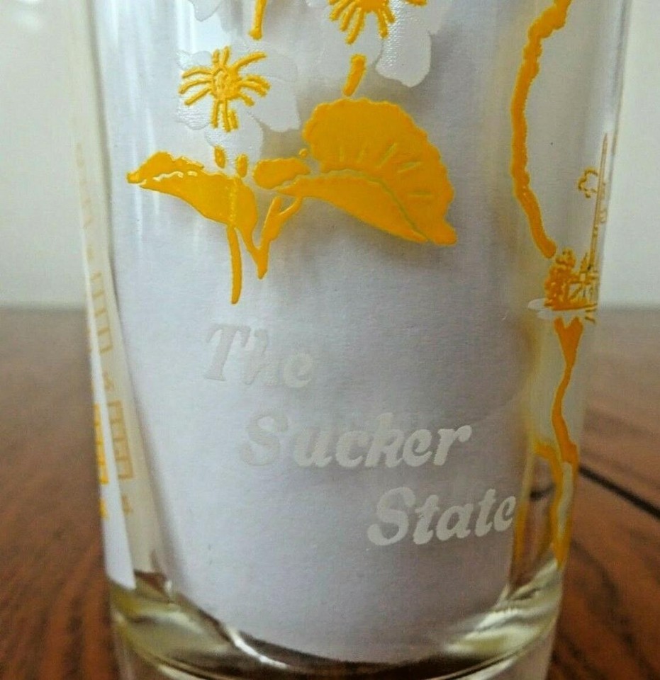 *BIG TOP STATE SONG-ILLINOIS-MAP & SONG PEANUT BUTTER GLASS B14-G | eBay