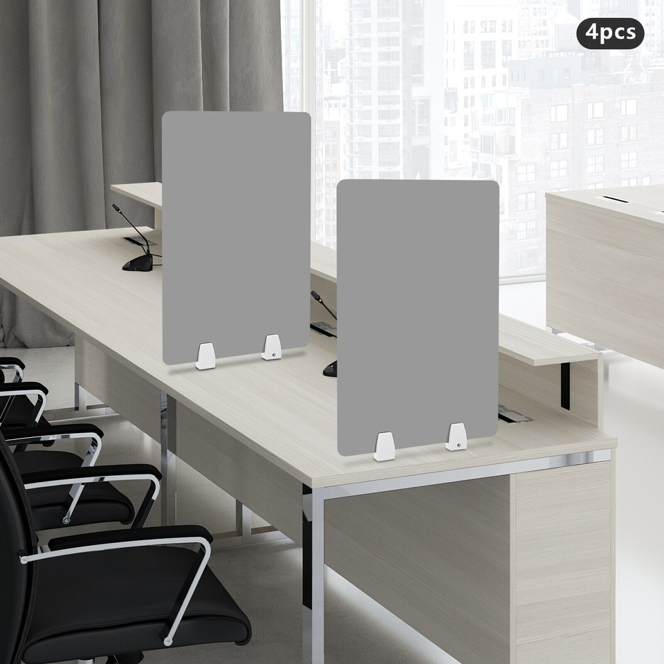 Desk Divider 4X Desk Dividers Office Desk Partitions Privacy Desk Panel ...