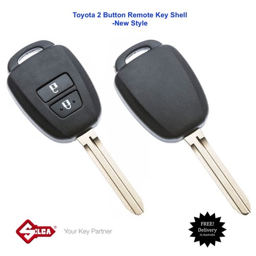 Replacement (New Style) Car Key Blank & 2 Button Shell For Toyota -FREE ...