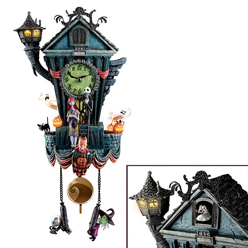 The Bradford Exchange Cuckoo Clock Tim Burton Nightmare Before ...