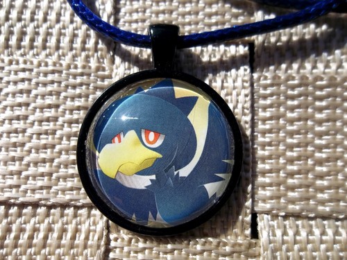 Pokemon Murkrow Handmade Pendant Glass Necklace Cosplay Honchkrow Dark ...