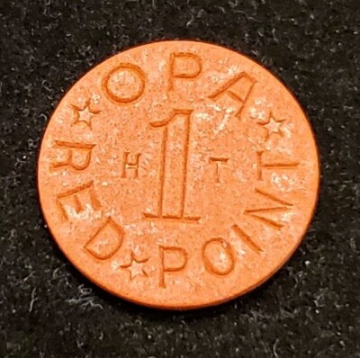 WWII OPA " HT" RED POINT RATION TOKEN COIN RARE COIN ☆ T5163 | eBay