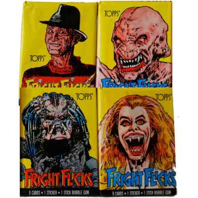 Topps Fright Flicks 1988 Horror Trading Cards Singles U Pick FREE ...