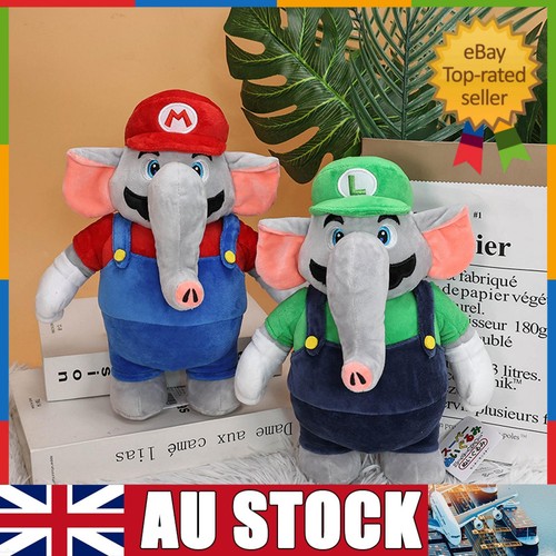 "Super Mario Bros Elephant Plush Luigi Toy Cartoon Pillow Kids Gift" | eBay