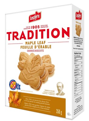 10 Boxes of Tradition Leclerc Maple Leaf Cookies 350g Each | eBay