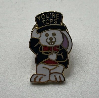 You're Tops Rabbit in Tuxedo, Top Hat Pin Vintage | eBay