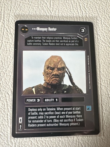SWCCG: Weequay Hunter Jabba's Palace Star Wars CCG Decipher | eBay