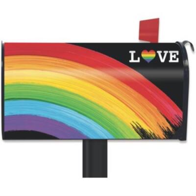 Rainbow Love Magnetic Mailbox Cover by Briarwood - Pride - Brand New | eBay
