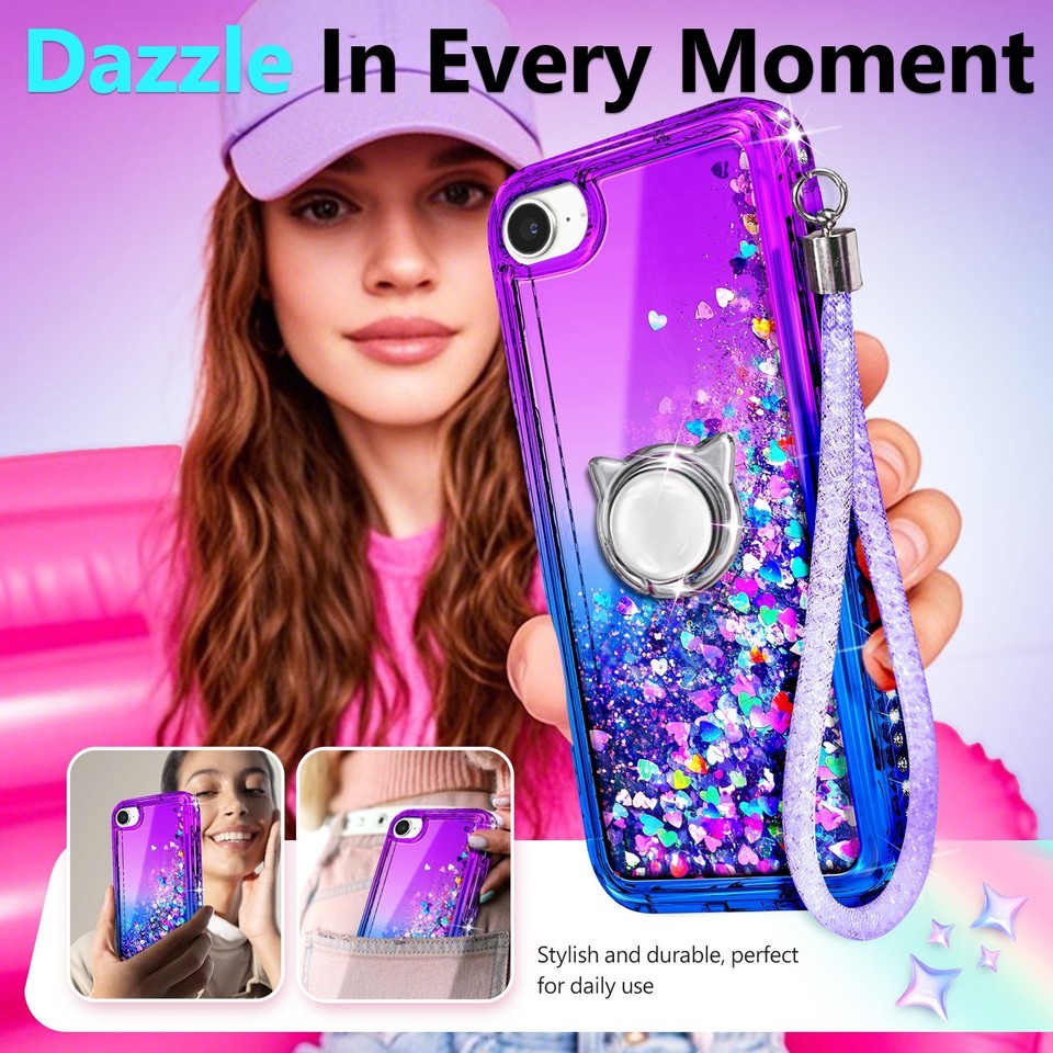 For iPhone SE (1st Gen 2016) / 5s / 5 Case Liquid Phone Cover ...