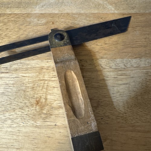 Vintage 8” Craftsman Wood handle Adjustable Sliding T Bevel | eBay