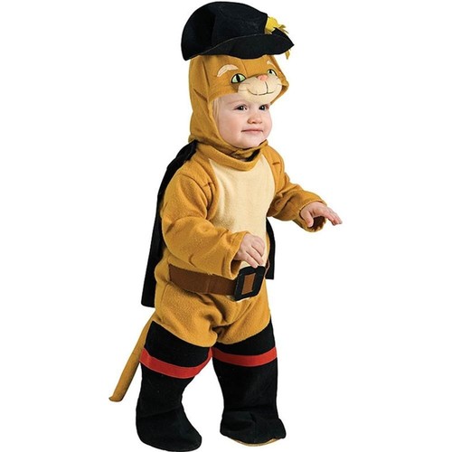 Shrek Puss N' Boots Cat Bandit Cute Fancy Dress Up Halloween Baby Child ...