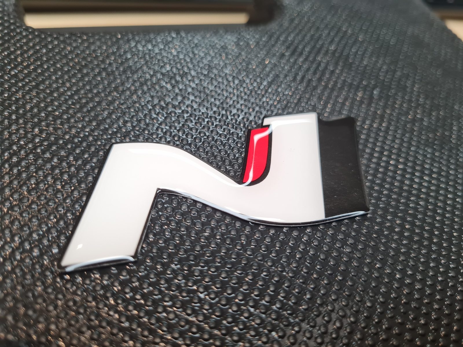 Pair Hyundai i30N Logo White Epoxy Raised 3D Sticker Decal I30 N Turbo ...