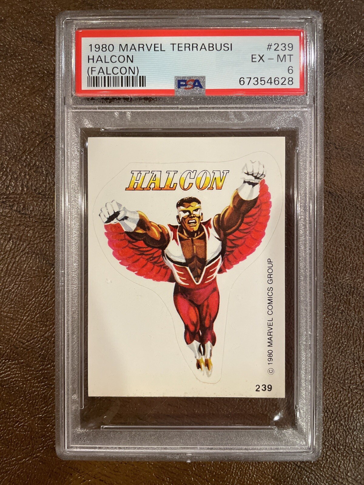 1980 Marvel Terrabusi Spanish #239 Falcon Halcon PSA 6 , Pop 3 , 3 ...