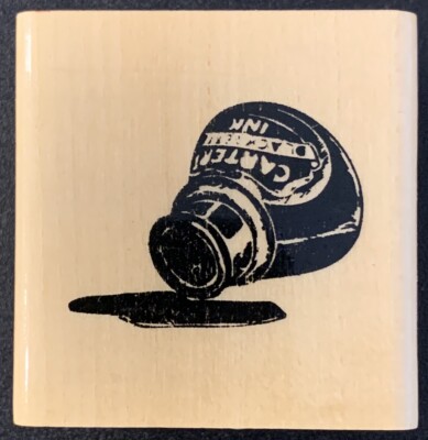 Anita’s Antique Ink Bottle Spilled Rubber Stamp | eBay