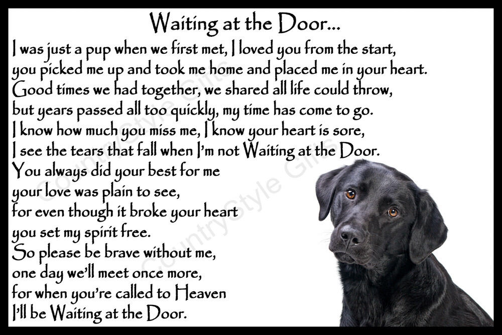 Labrador Dog Heaven Poem DIGITAL DOWNLOAD ONLY Personalised Pet Dog