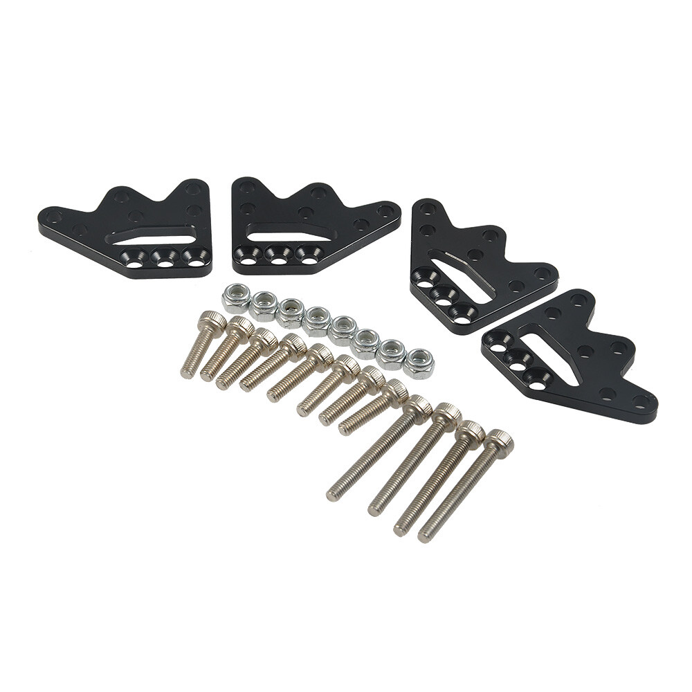 4PCS SUSPENSION SHOCK LIFT LOWERING DROOP KIT FOR 1/10 AXIAL SCX10 RC ...