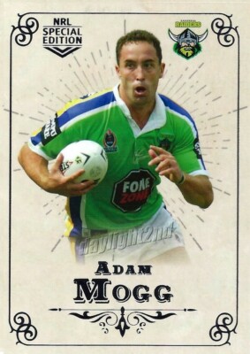 2018 CANBERRA RAIDERS NRL Card ADAM MOGG Glory | eBay