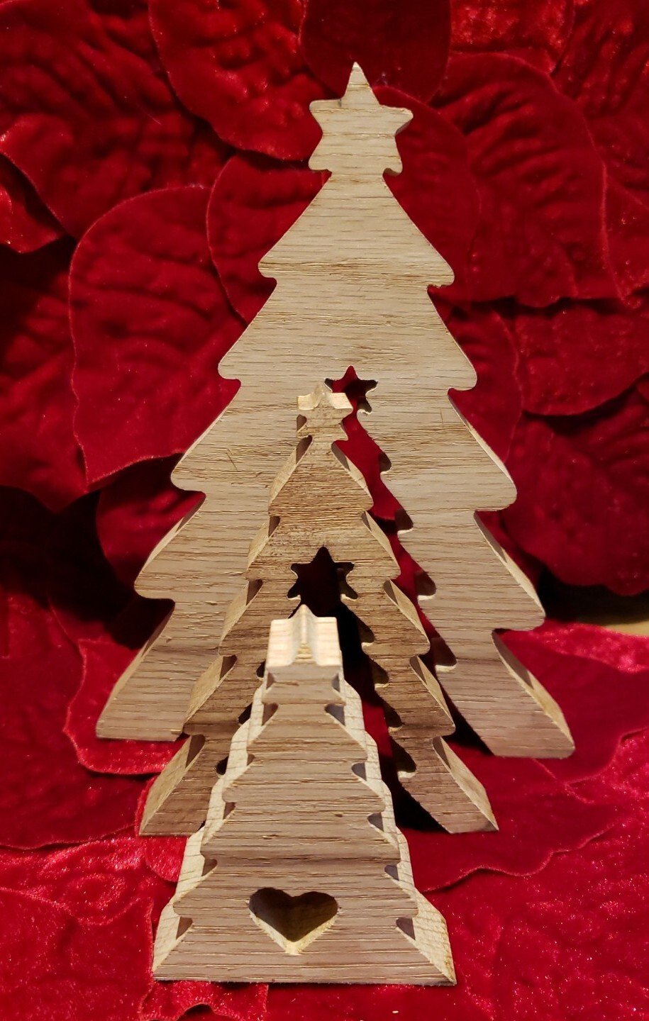 Wooden Nesting Christmas Trees | eBay