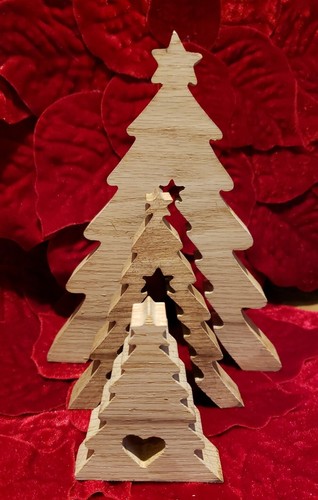 Wooden Nesting Christmas Trees | eBay