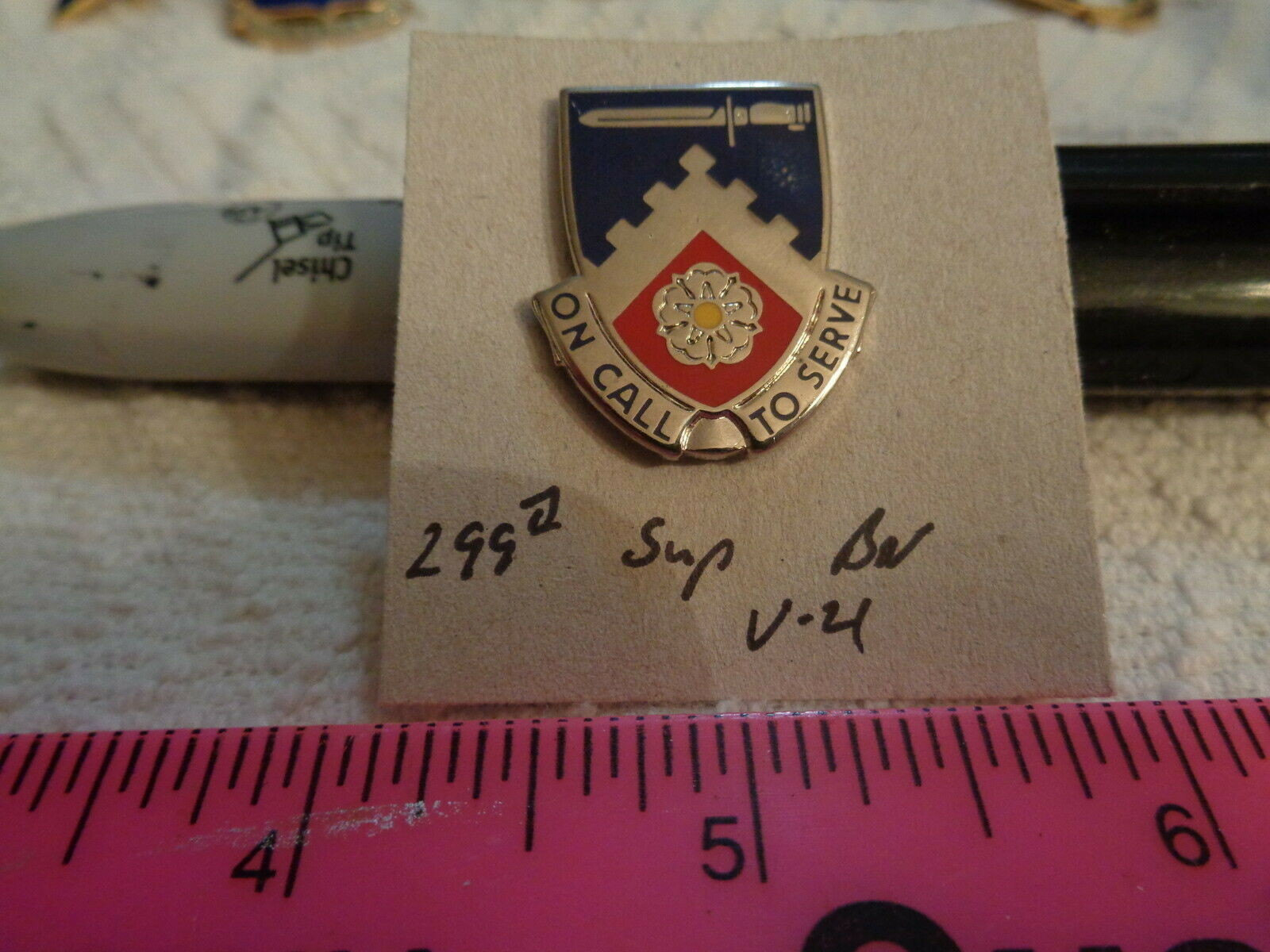 299th Support Battalion V-21 Unit Crest, DI, DUI (DRAW#V2) | eBay