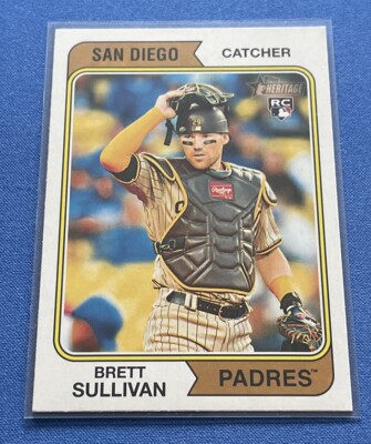 2023 Topps Heritage High Number #690 Brett Sullivan RC San Diego Padres ...