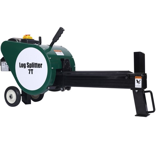Double Flywheel Electric Log Splitter, 7 Ton 2HP 16A, Portable ...
