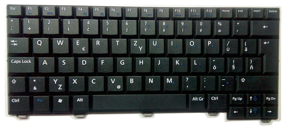 QWERTZ SLOVAK keyboard Dell Latitude 2110 2100 2120 L2100 /0Y144P ...