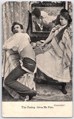 Vintage Humorous Postcard 'This Parting Gives Me Pain' Early 1900s | eBay