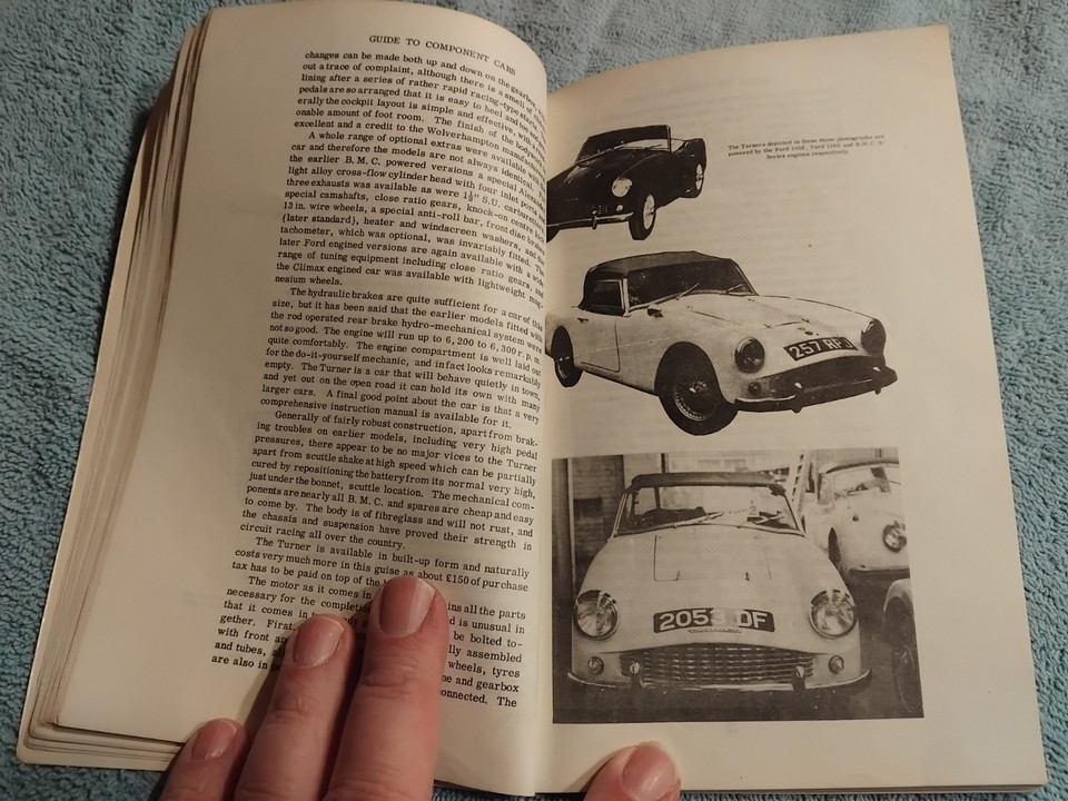 HAYNES GUIDE TO COMPONENT CARS 1966 VGC LOTUS ROCHDALE TVR MARCOS ...