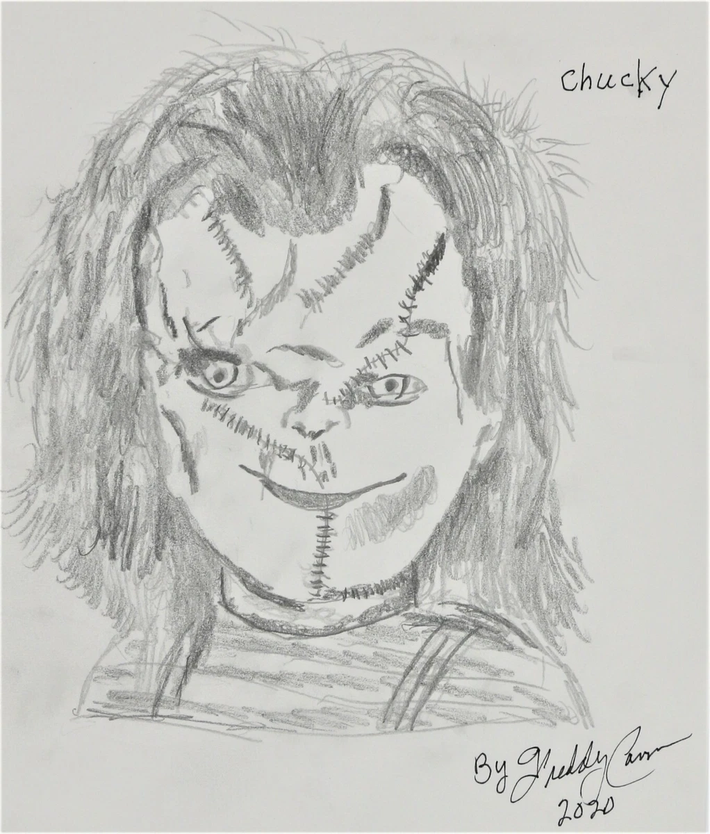 Chucky Doll Drawing Face