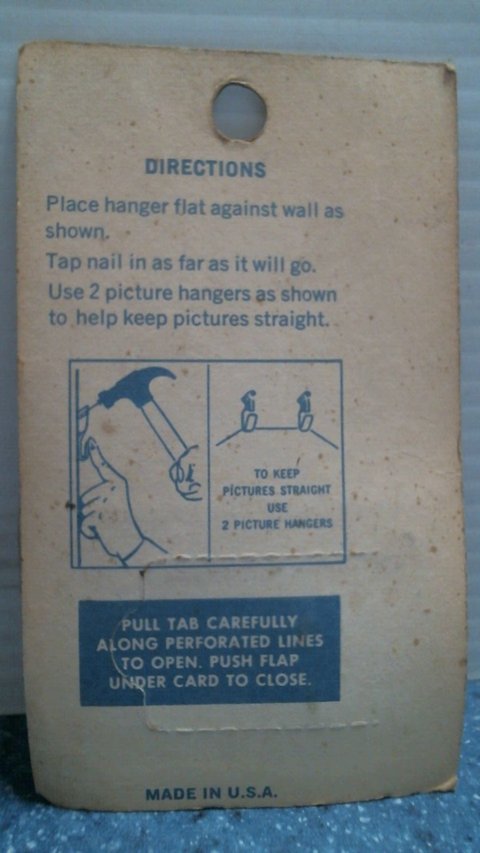 Moore Picture Hangers 2 pk (28-BL) FS | eBay