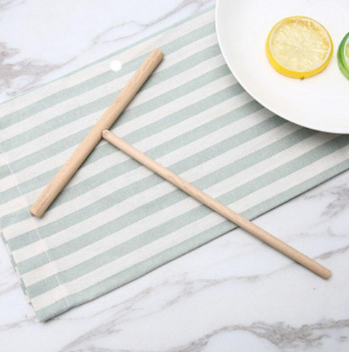 3pcs Practical T-Shape Crepe Maker Pancake Batter Spreader Stick Wooden ...