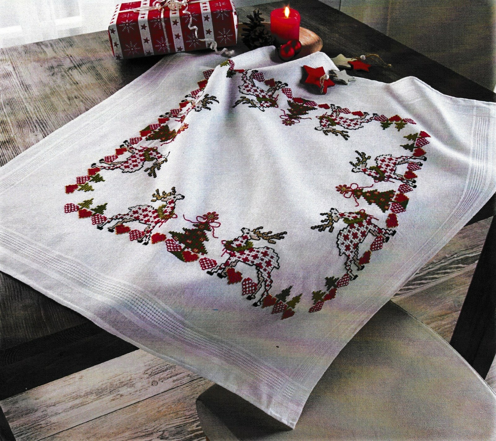 "Christmas Miracle" Tablecloth Kit for Embroidery Duftin 5010 | eBay