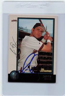1998 Bowman #158 Jacob Cruz Giants Signed Auto *G6051 | eBay
