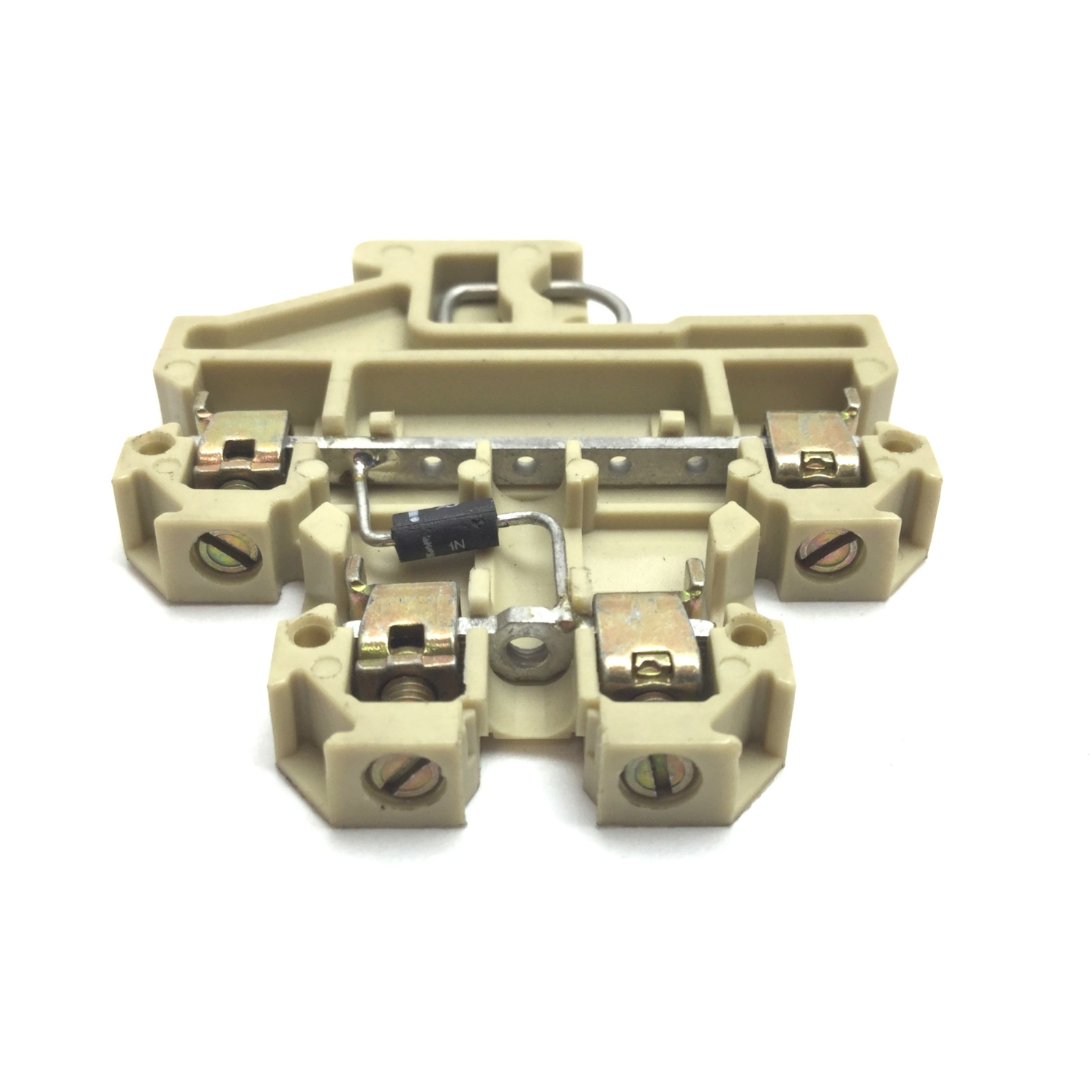 Lot of 6 Weidmuller DK4D Diode Terminal Block, Beige, 380V 10A, 22 ...