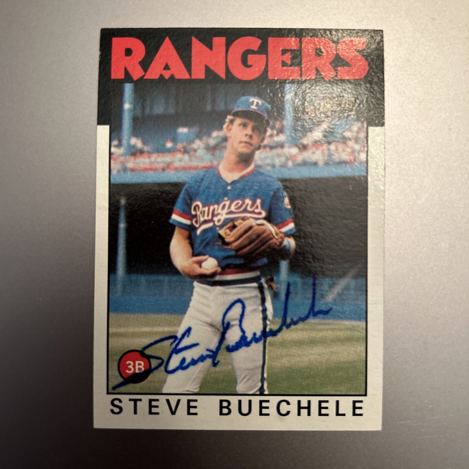 STEVE BUECHELE 1986 TOPPS AUTOGRAPHED SIGNED AUTO BASEBALL CARD | eBay
