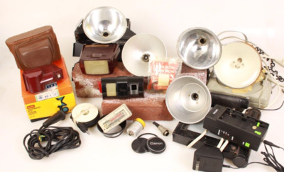 Large Lot of Camera Flashes and Parts - AS IS | eBay