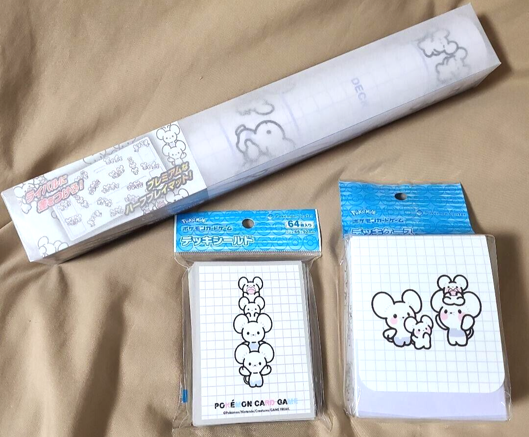 Pokemon Trading Card Game Maushold Sleeves Play Mat Deck Box Set of 3 ...